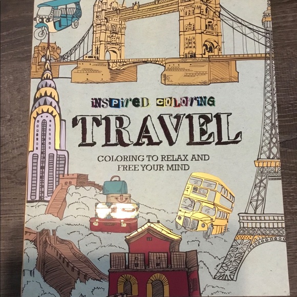 Other | Travel Adult Coloring Book | Poshmark